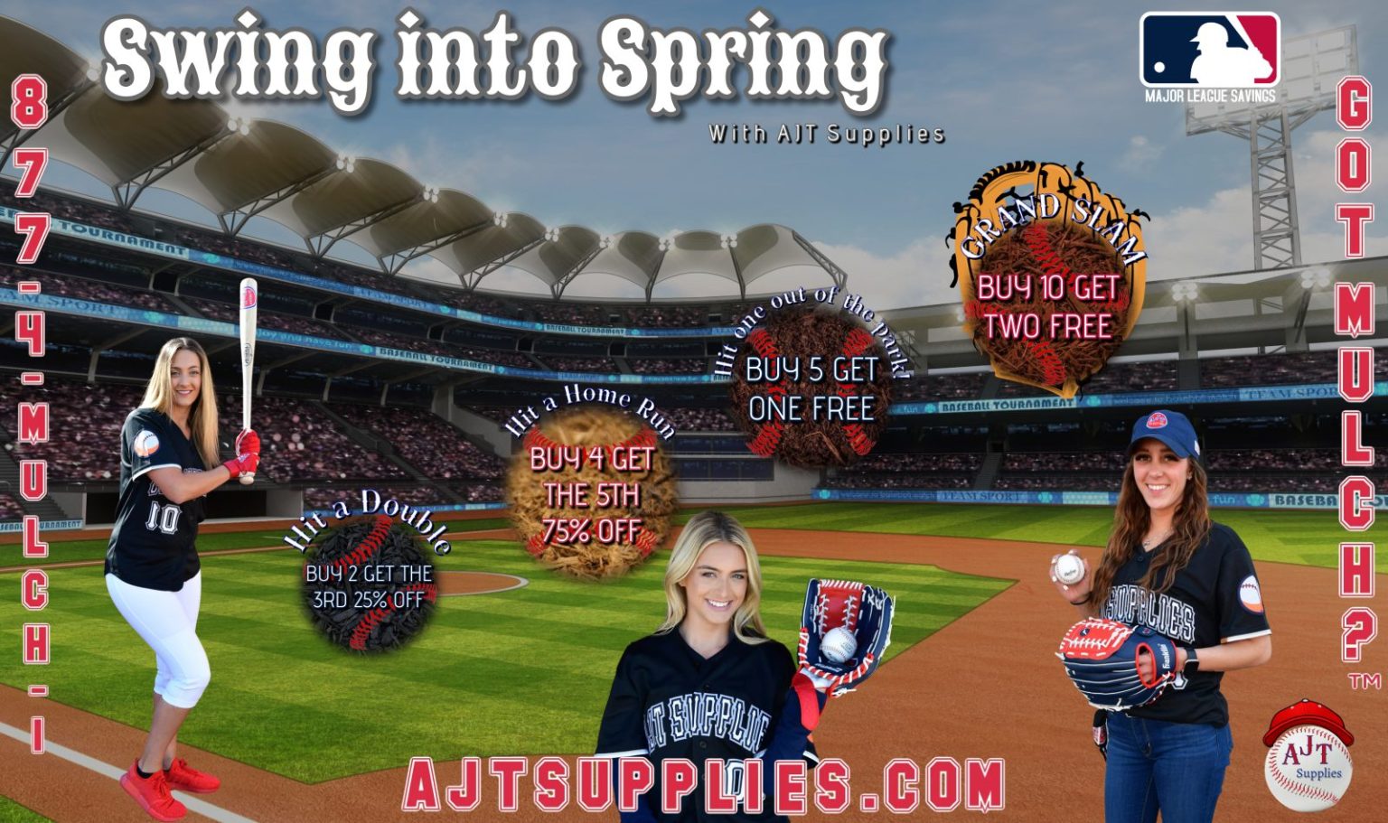 AJT Supplies - Mulch | Loam | Stone | Firewood - We Deliver!